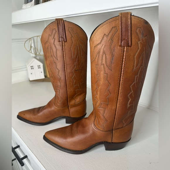 Dan Post | Shoes | Vintage Dan Post Marlboro Collab Brown Leather ...